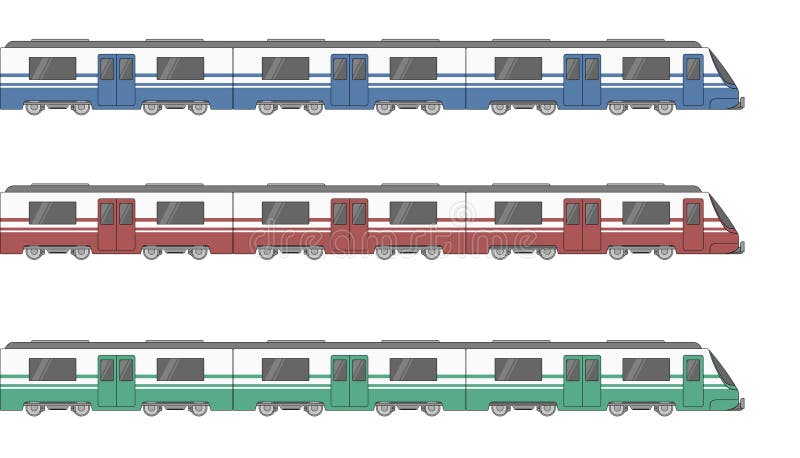 Flat train set draw stock photo. Image of railway, transportation ...
