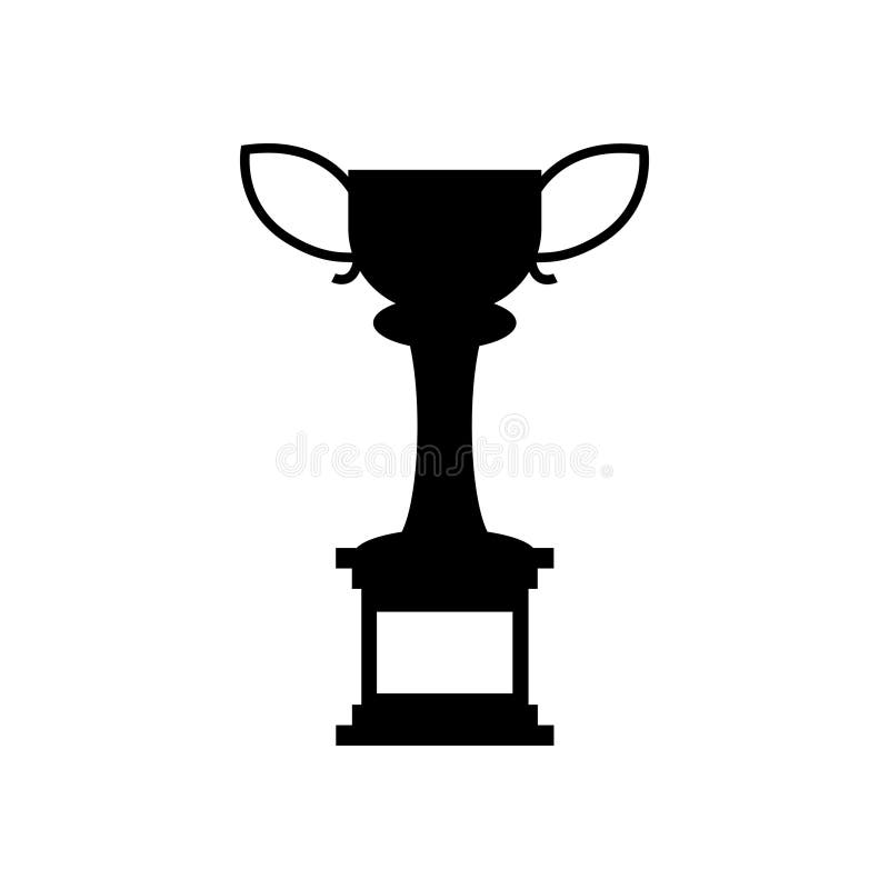 Flat Trophy Icon stock vector. Illustration of icon - 332826182