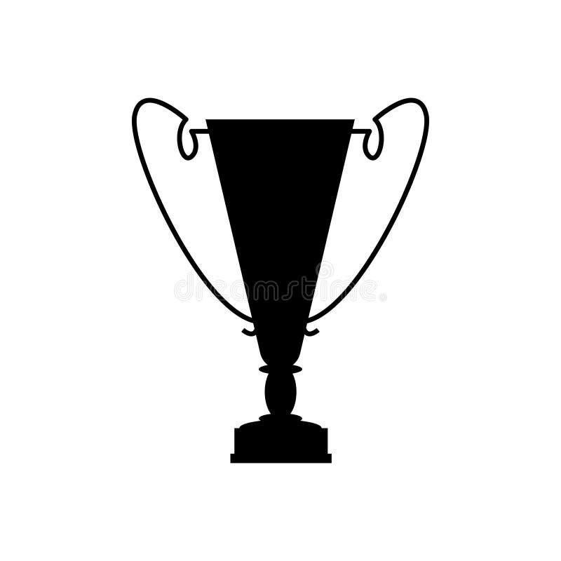 Flat Trophy Icon stock vector. Illustration of award - 332826194