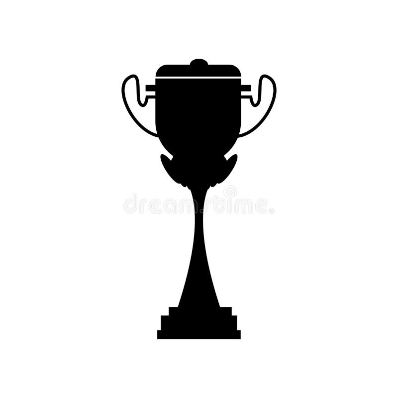 Flat Trophy Icon stock vector. Illustration of symbol - 332826203