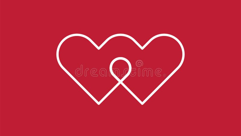 Two Hearts Joined Together Stock Illustrations – 402 Two Hearts Joined ...