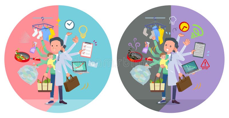 Doctor Multitasking Stock Illustrations – 108 Doctor Multitasking Stock ...