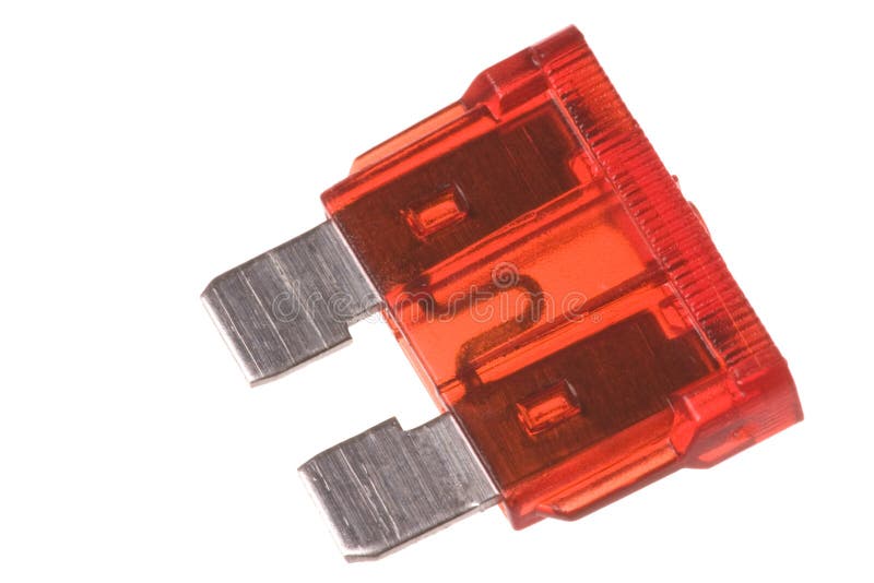 Flat Type Fuse Macro Isolated Stock Photo - Image of electric, plastic ...