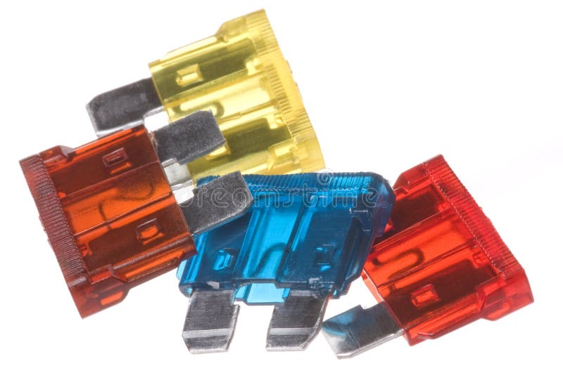 Flat Type Fuses Macro Isolated Stock Image - Image of fuse, macro: 12133219