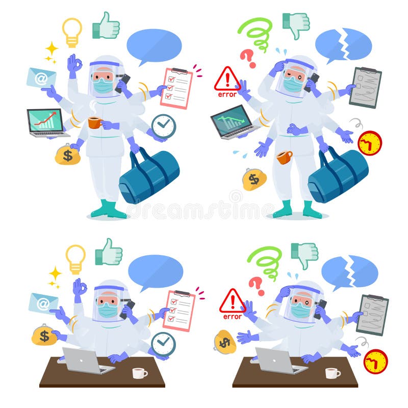 Doctor Multitasking Stock Illustrations – 108 Doctor Multitasking Stock ...