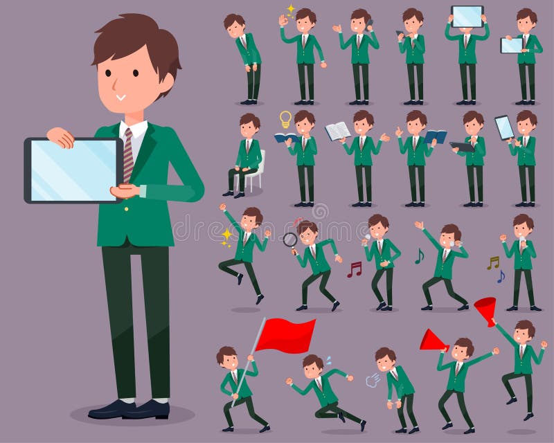 School Boy Character Generator Stock Vector - Illustration of cartoon ...