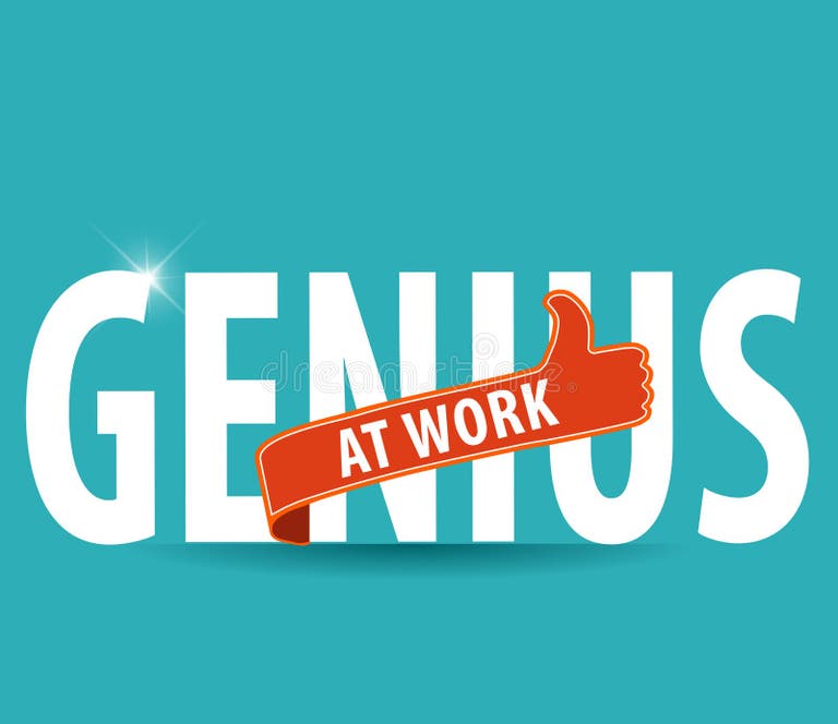 Genius Work Sign Stock Illustrations – 1,328 Genius Work Sign Stock ...