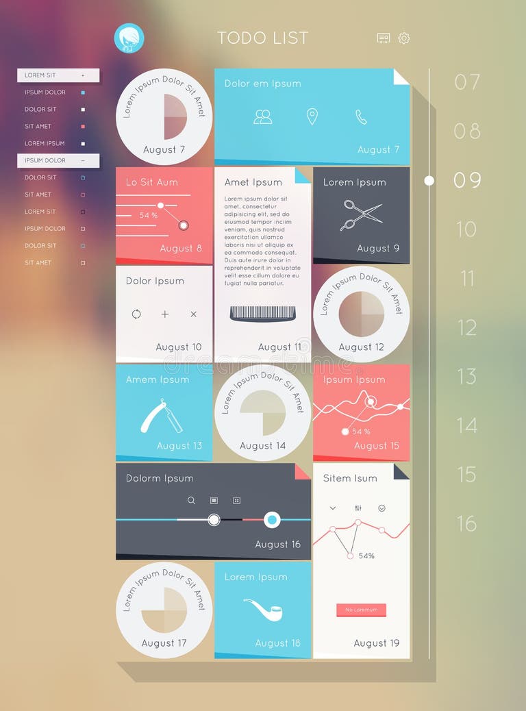 Flat Ui Kit Stock Illustrations – 8,314 Flat Ui Kit Stock Illustrations ...