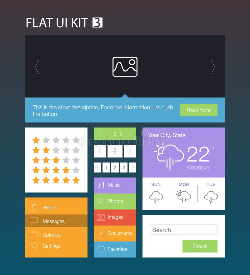 Vector User Interface Set Including Different Switches Stock Vector ... Vector User Interface Set Including Different Switches Stock Vector ...