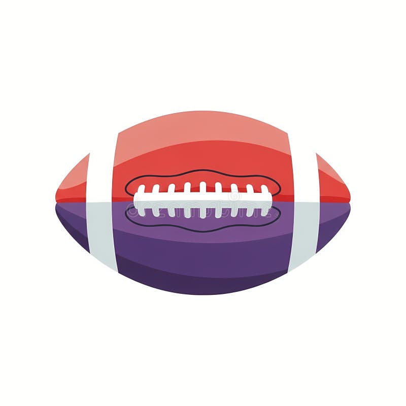Flat Vector of American Football Ball with Texture Stock Vector ...