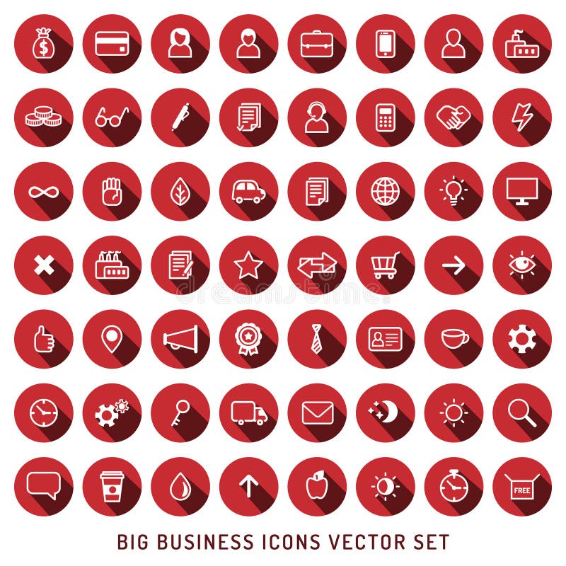 Business Red Icons Set Stock Illustrations – 41,875 Business Red Icons ...