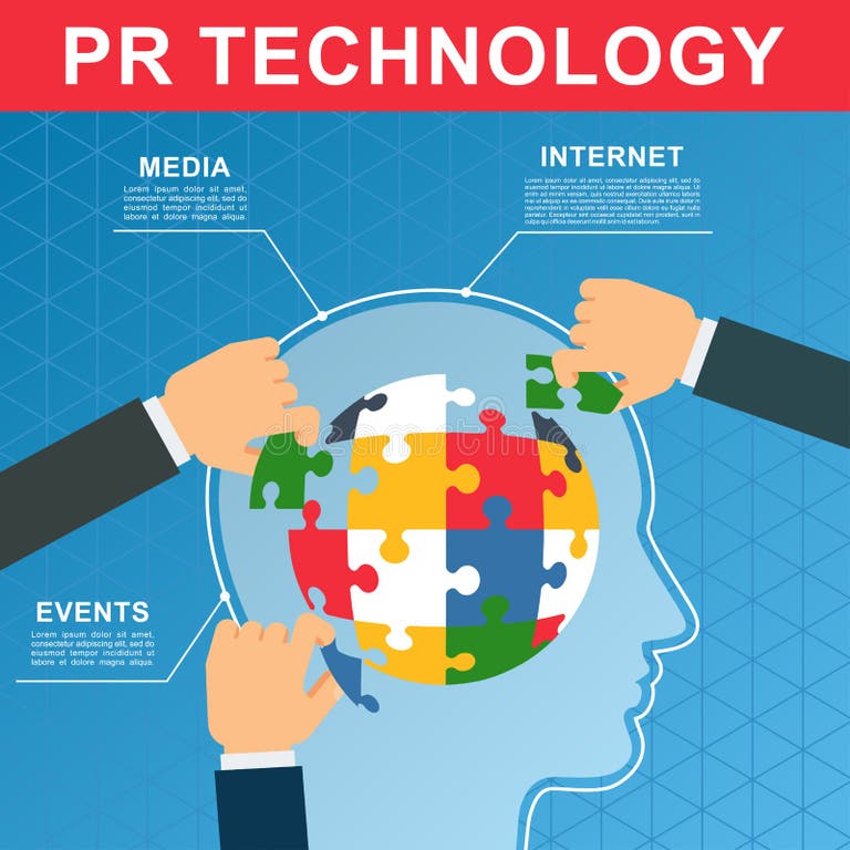 Pr technology concept stock vector. Illustration of design - 113365516