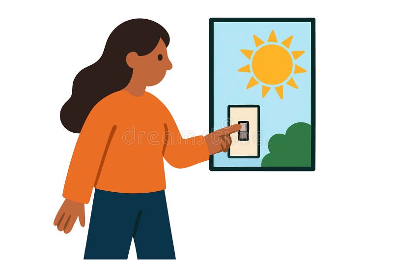 Turning Off Light Stock Illustrations – 670 Turning Off Light Stock ...