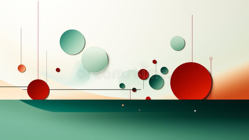 Flat Vector Clipart Featuring Red Against Green Embracing Negative ...