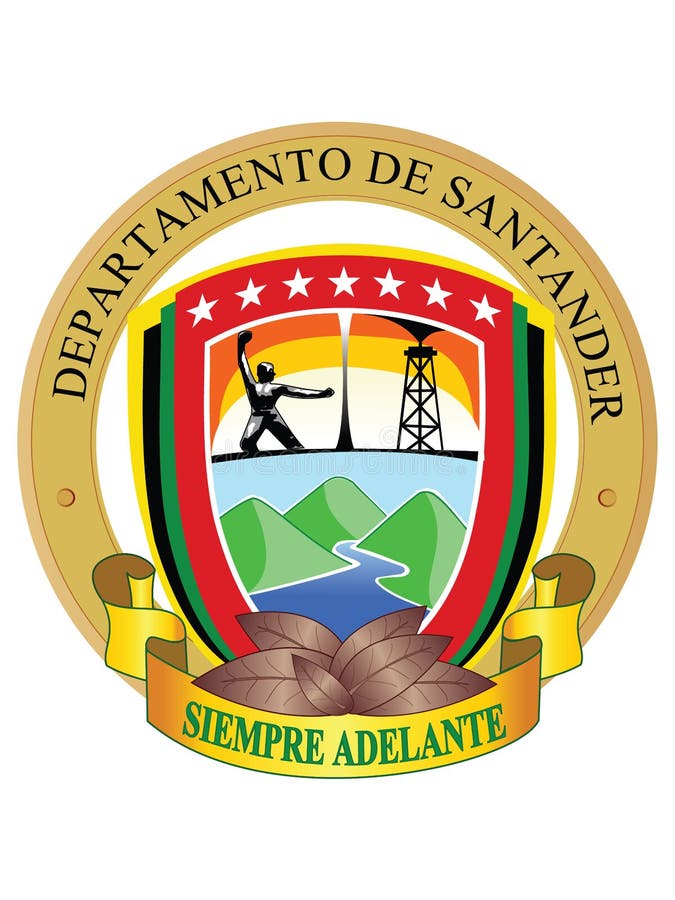 Coat of Arms of Santander Department Stock Vector - Illustration of ...
