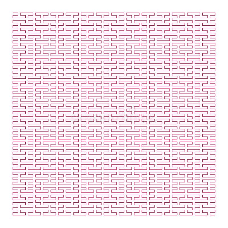 Peano Curve of Repeating Lines Pattern Stock Illustration ...