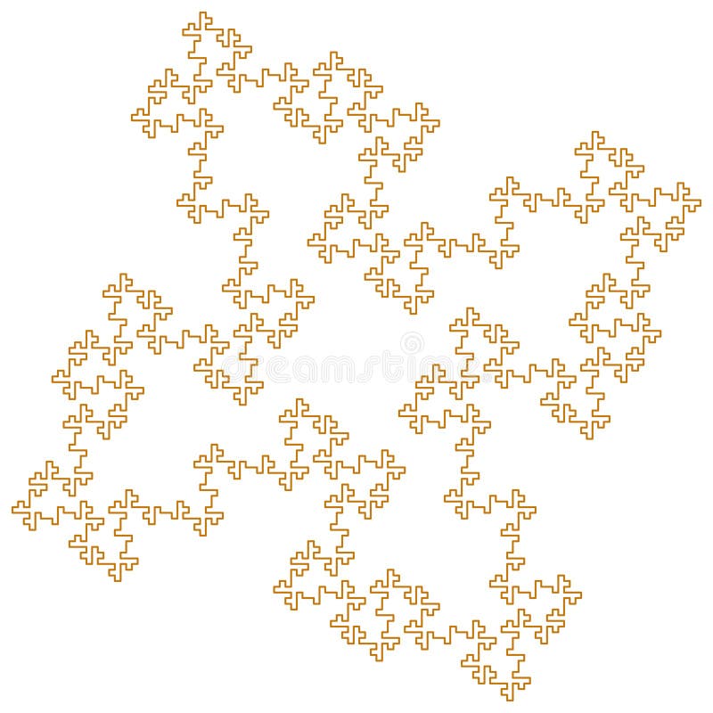Flat Vector Computer Generated Koch Island L-system Fractal Stock ... Flat Vector Computer Generated Koch Island L-system Fractal Stock ...
