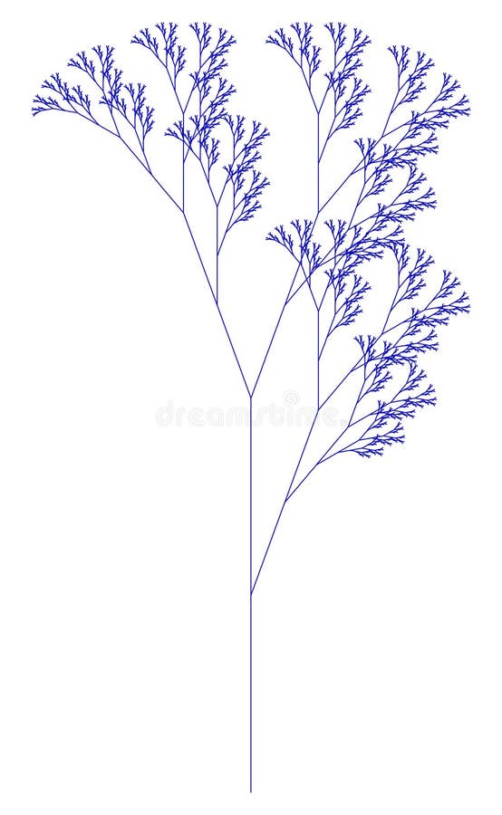 Flat Vector Computer Generated L-system Branching Fractal Generative ... Flat Vector Computer Generated L-system Branching Fractal Generative ...