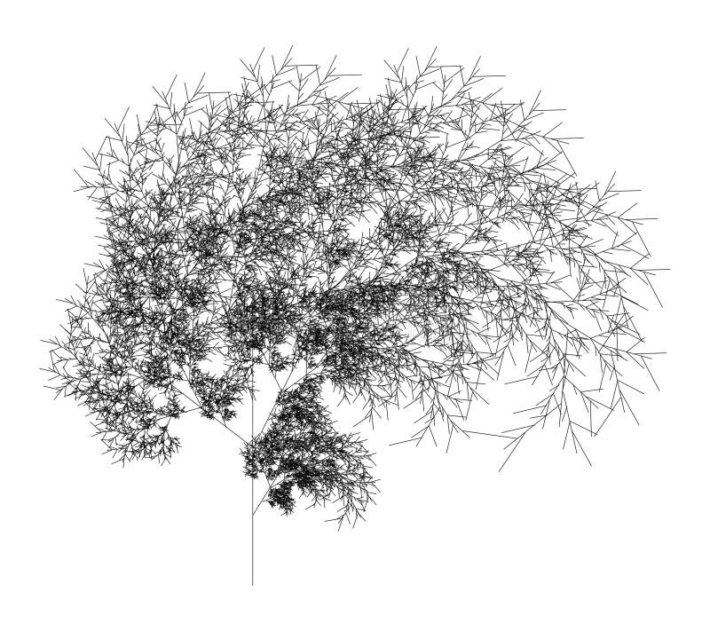 Flat Vector Computer Generated L-system Fractal Plant Generative Art ...