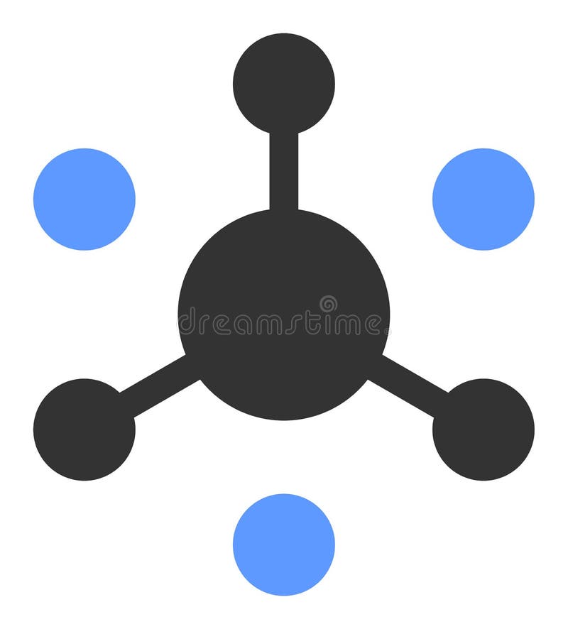 Flat Vector Data Network Icon Stock Illustration - Illustration of ...