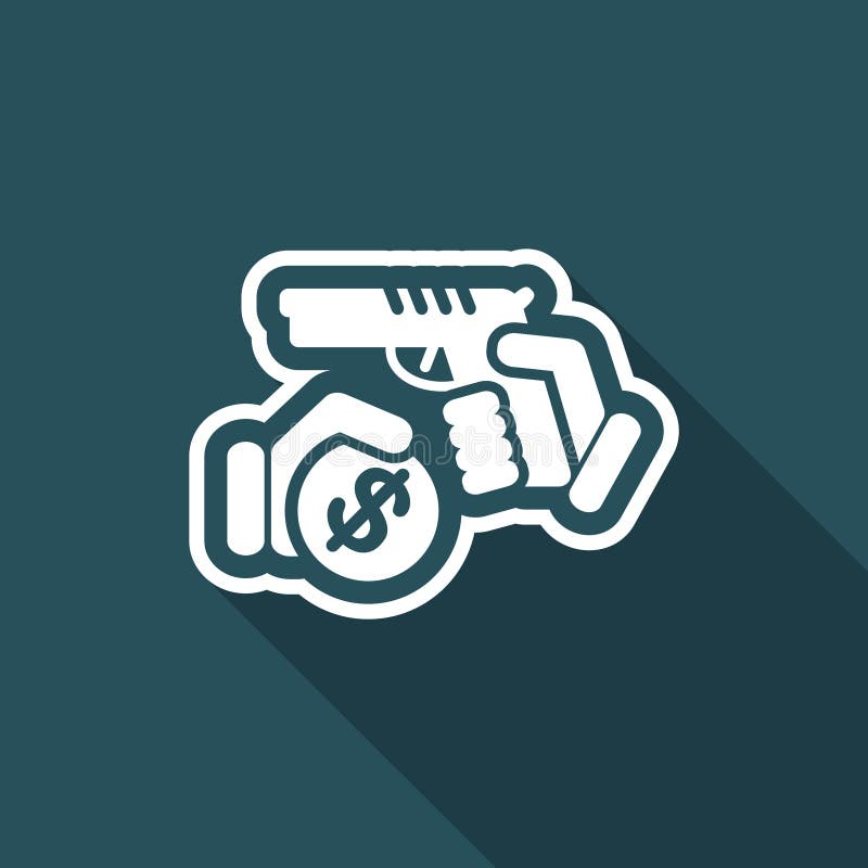 Armed robbery stock vector. Illustration of criminal - 117822826