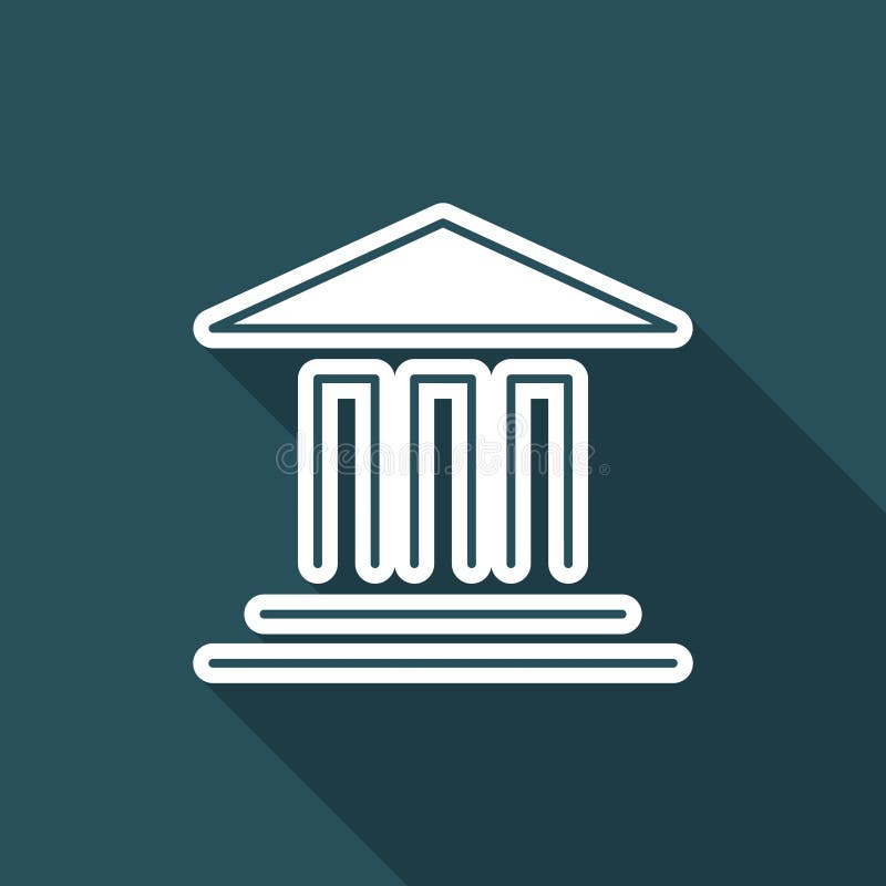 Historical Place Icon - Thin Series Stock Vector - Illustration of ...