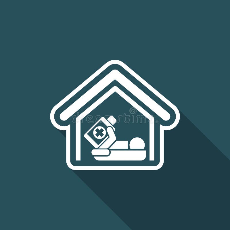 Hospitalization icon stock vector. Illustration of medicine - 118520073