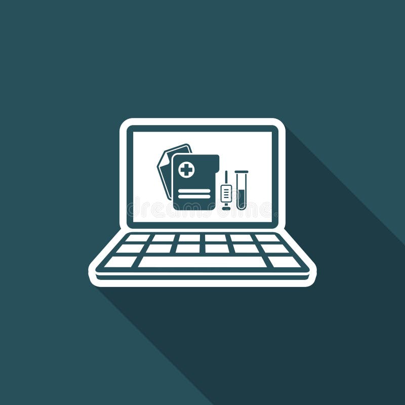 Medical Digital Page - Vector Icon for Computer Website or Application ...