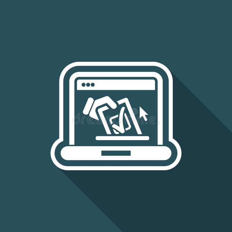 Vote web concept stock vector. Illustration of document - 118519512