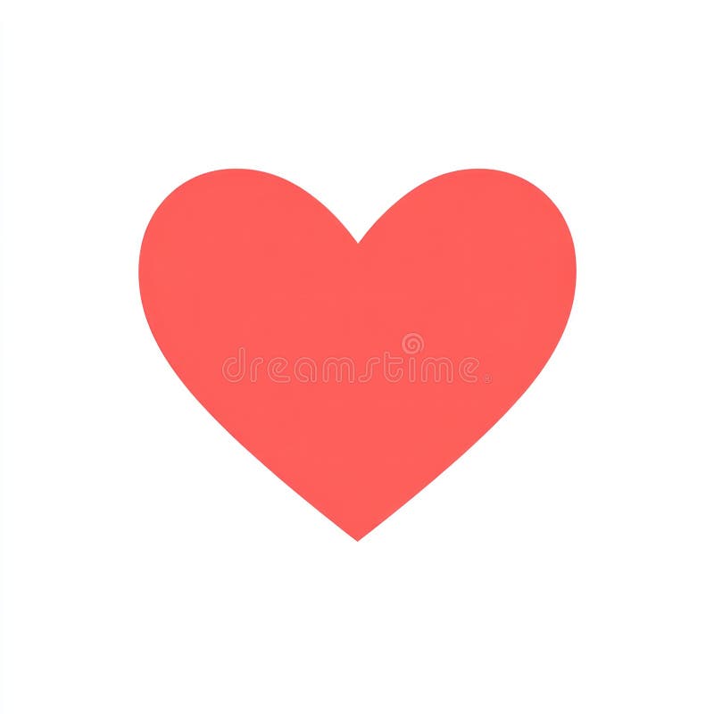 A Flat Vector of a Heart Symbol Representing Love Stock Illustration ...