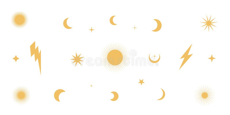 Flat Vector Hippy Boho Illustration. Hand Drawn Retro Groovy Celestial ... Flat Vector Hippy Boho Illustration. Hand Drawn Retro Groovy Celestial ...