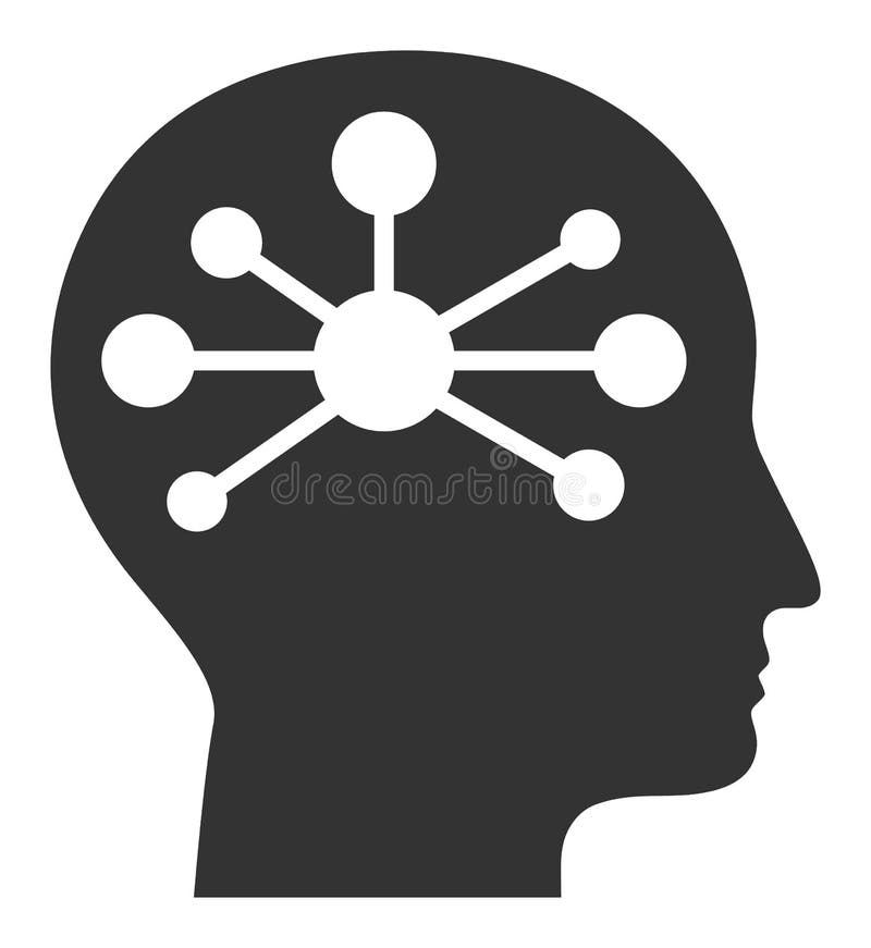 Isolated Intellect Flat Icon. Brainstorming Vector Element Can Be Used ...