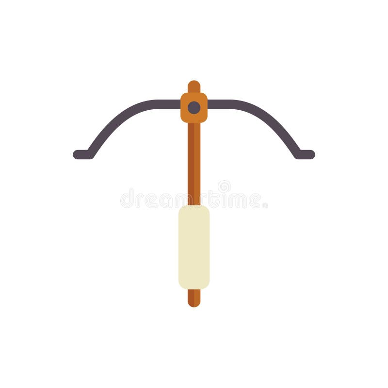 Medieval Crossbow Weapon Shooting Arrow Icon Stock Vector ...