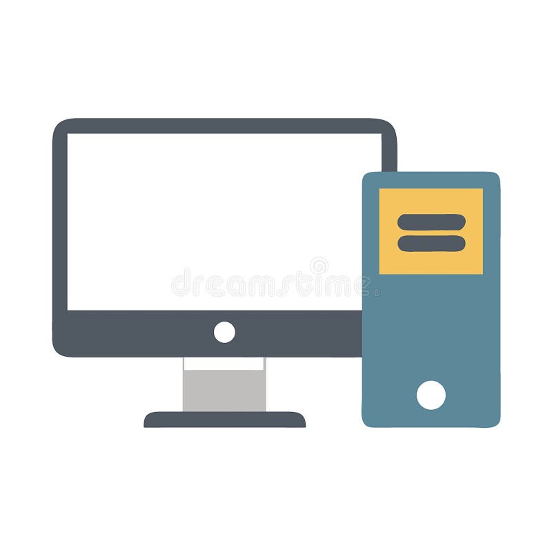 Desktop icon stock illustration. Illustration of graphic - 381388598