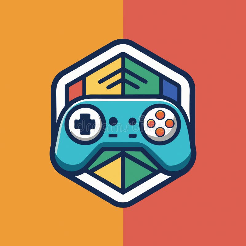 Flat Vector Icon of Joystick Game Console – Colorful Cartoon Controller ...