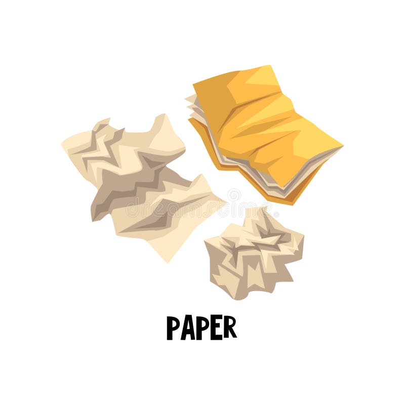 Flat Vector Icon Representing One of the Sorts of Garbage, Dry Waste ...