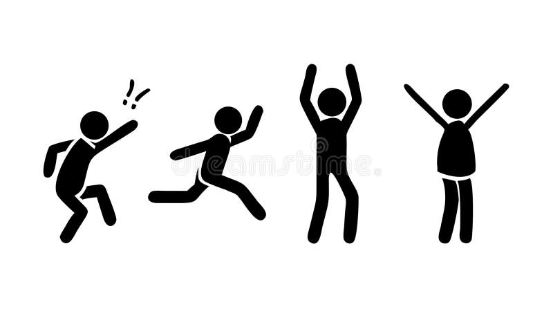 Figures Cheering Joy Excitement Icon Stock Illustrations – 16 Figures ...