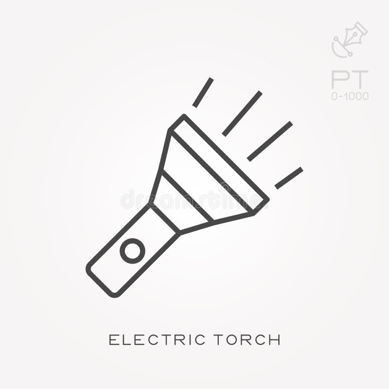 Electric Torch Light Mosaic of Triangles Stock Vector - Illustration of ...