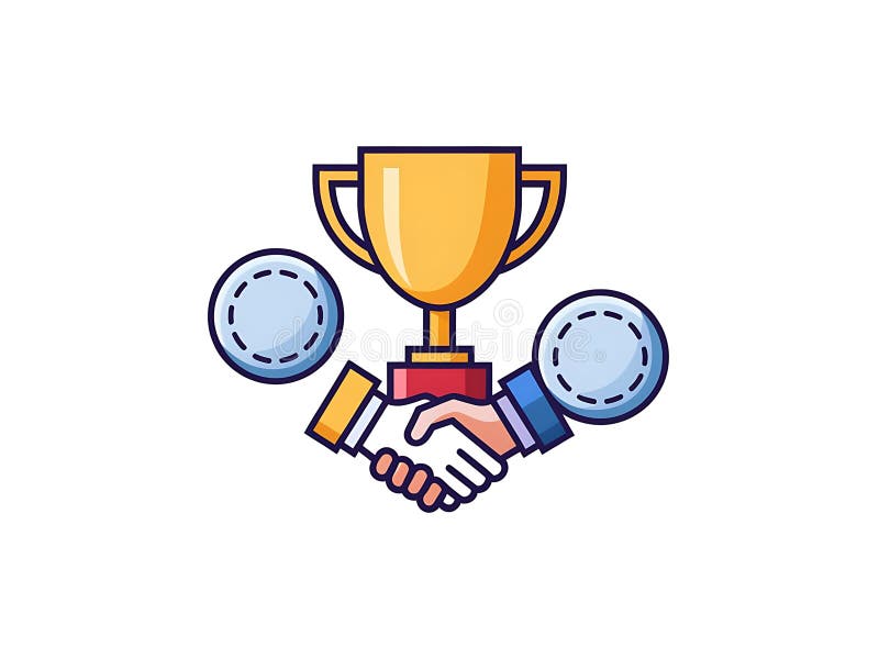 Flat Vector Icons of Employee Recognition Day Stock Illustration - Illustration of award ...