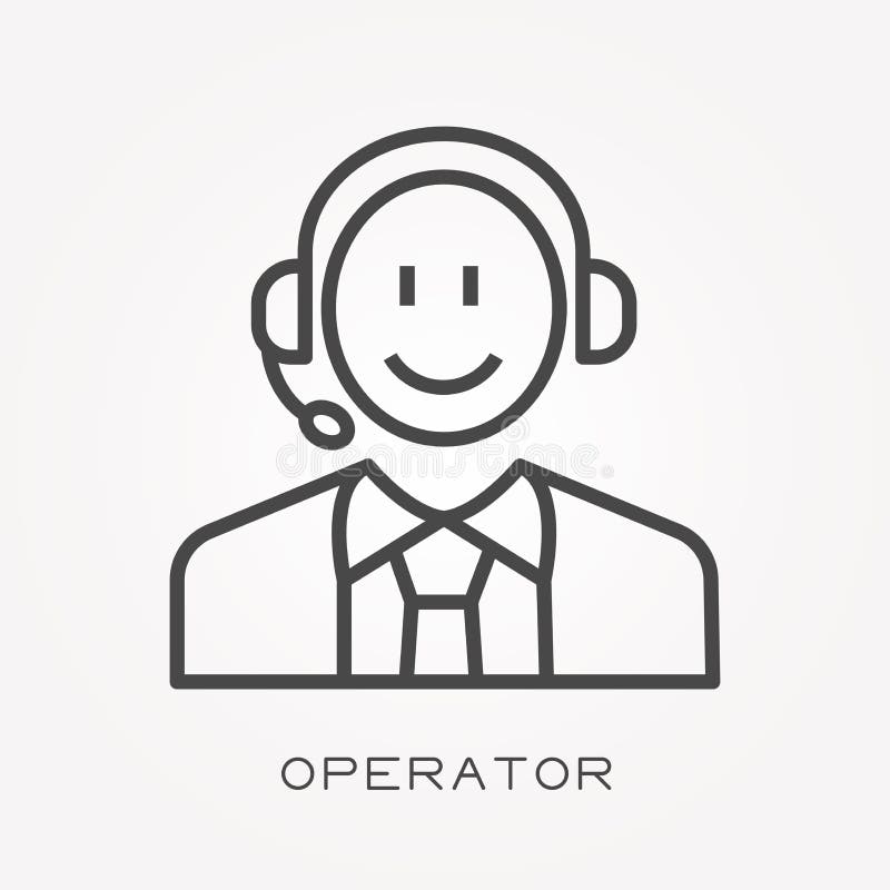Operator Icons Vector Hexahedron Stock Vector - Illustration of ...