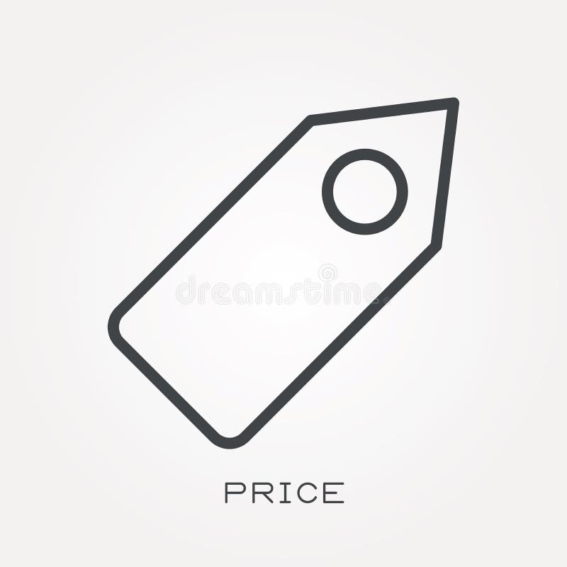 Flat Vector Icons with Price Stock Vector - Illustration of gift ...