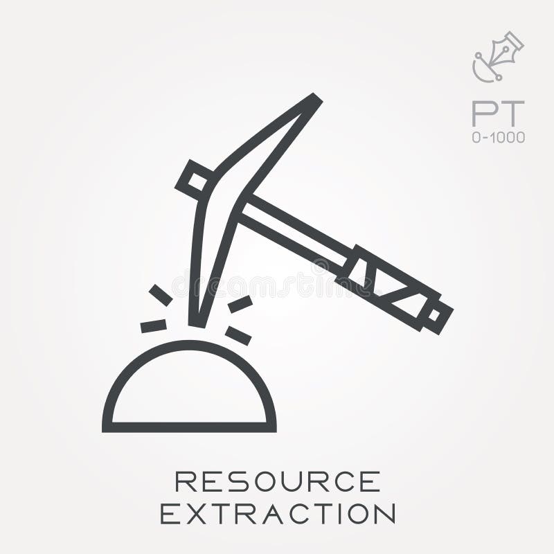 Resource Extraction Landing Page Template. Male Character at House ...