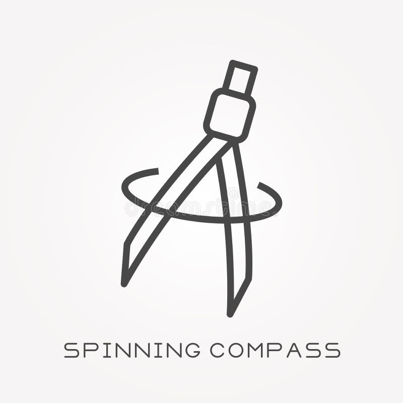 Spinning Compass Stock Illustrations – 260 Spinning Compass Stock ...