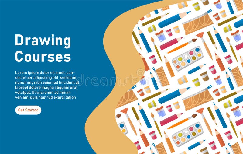 Flat Vector Illustration Art Studio, Designing, Drawing, Art, Education ...