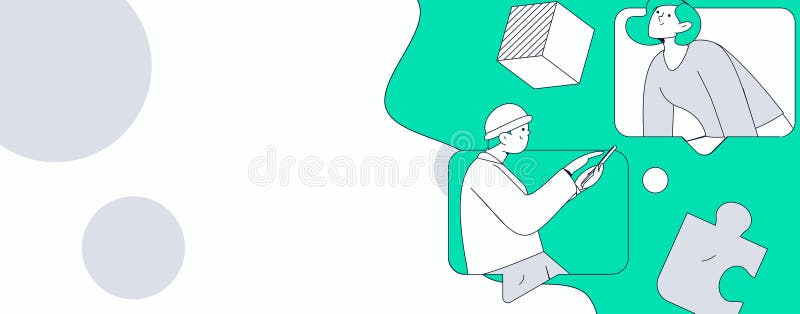 Flat Vector Illustration of Business People Operating Work Scene Stock ...