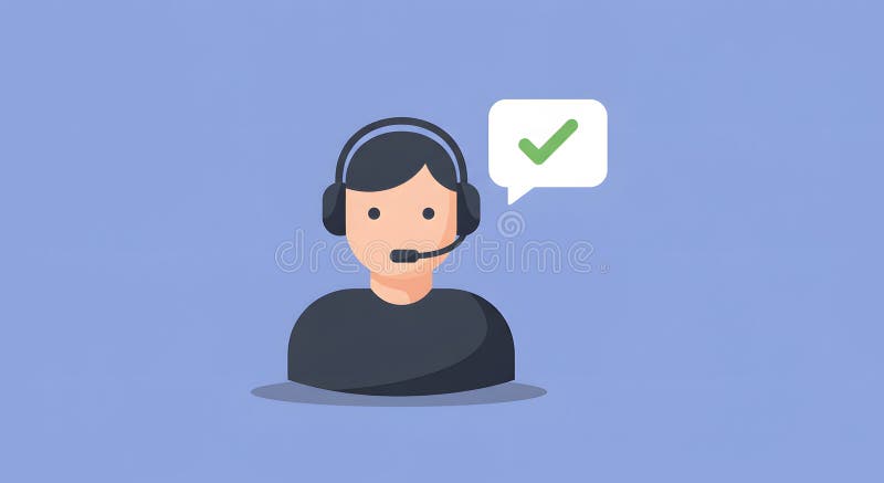 Customer Service Representative Green Stock Illustrations – 376 ...