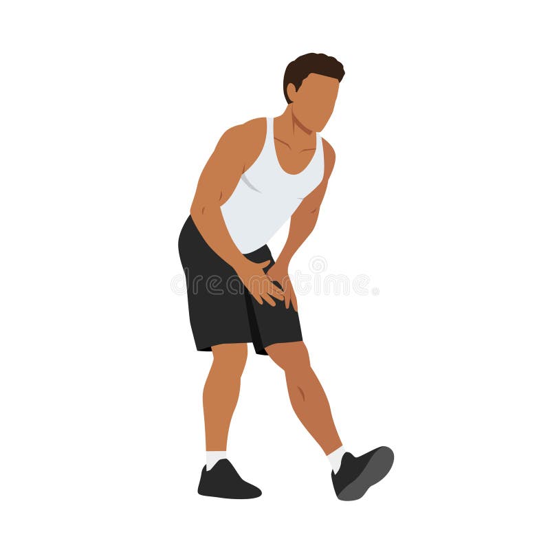 Standing Hamstring Stock Illustrations – 232 Standing Hamstring Stock ...