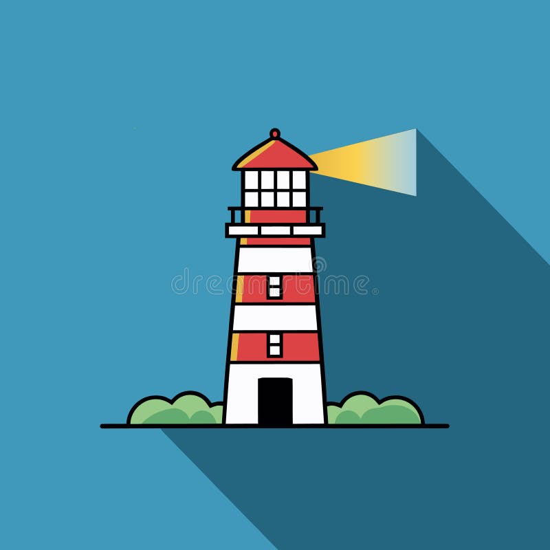 Lighthouse Drawing Vector Illustration Clip Art Stock Illustration ...
