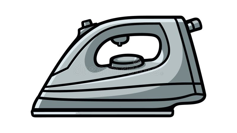A Flat Vector Illustration of Modern Electric Iron, Smoothing Iron ...