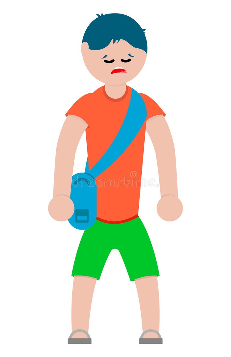 Backpack Boy Sad Stock Illustrations – 600 Backpack Boy Sad Stock ...